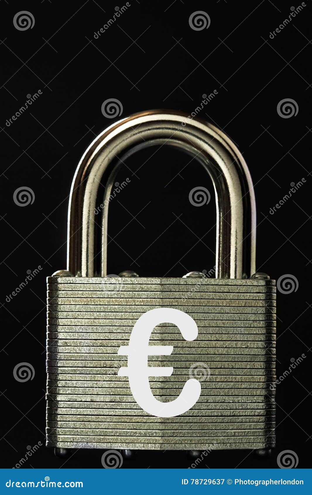 EU Padlock stock image. Image of european, silhouettable - 78729637