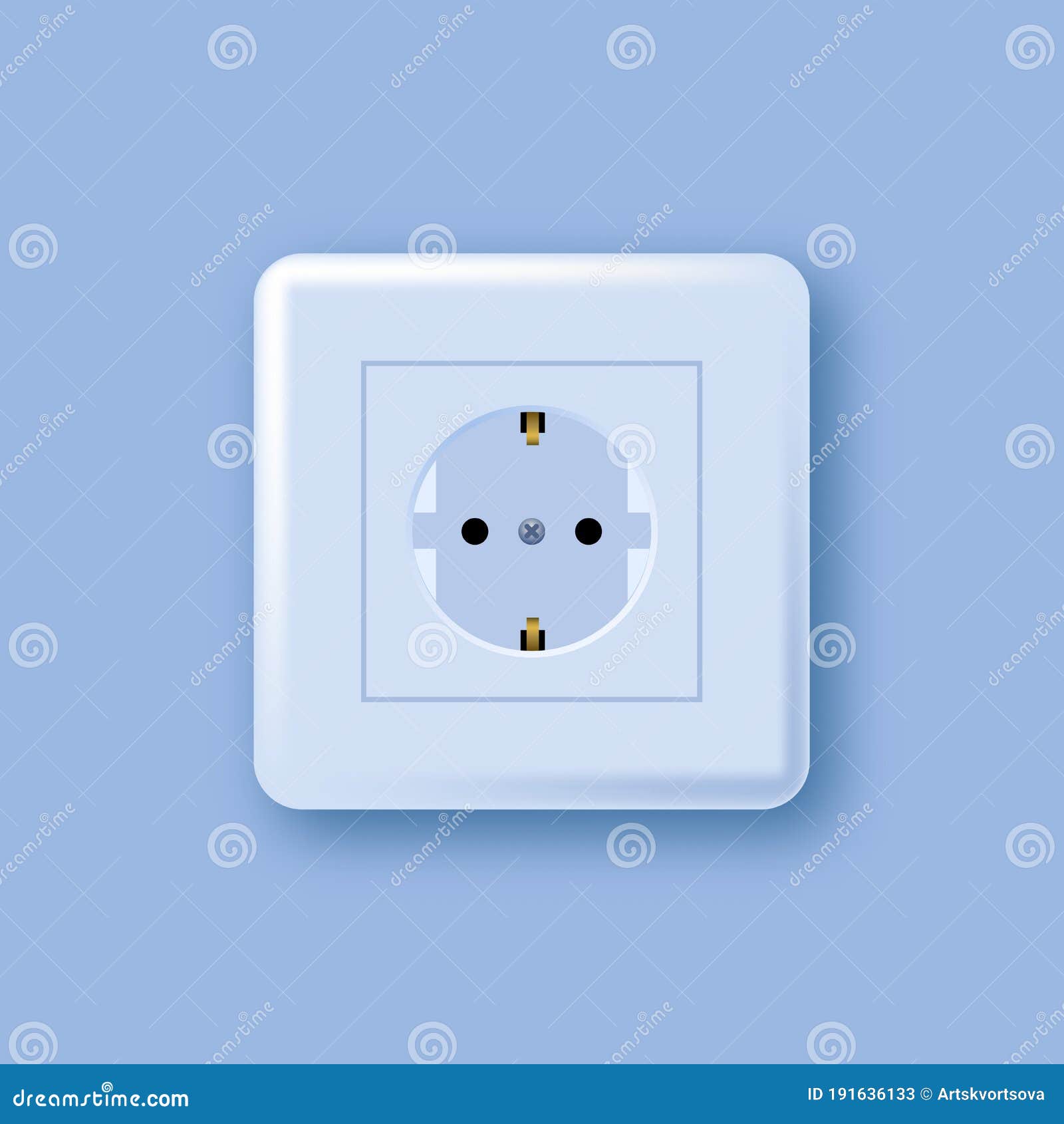 EU Standard Wall Socket, Socket Switch Plug Base, European Style Plug ...