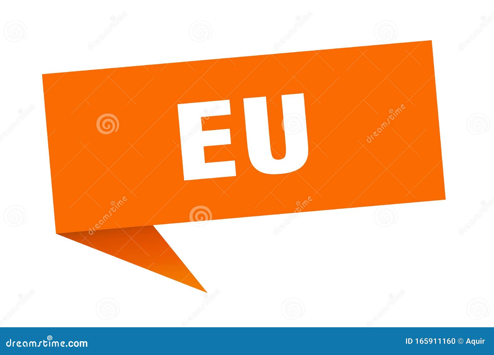 Eu Sticker. Eu Signpost Pointer Sign Stock Vector - Illustration of ...