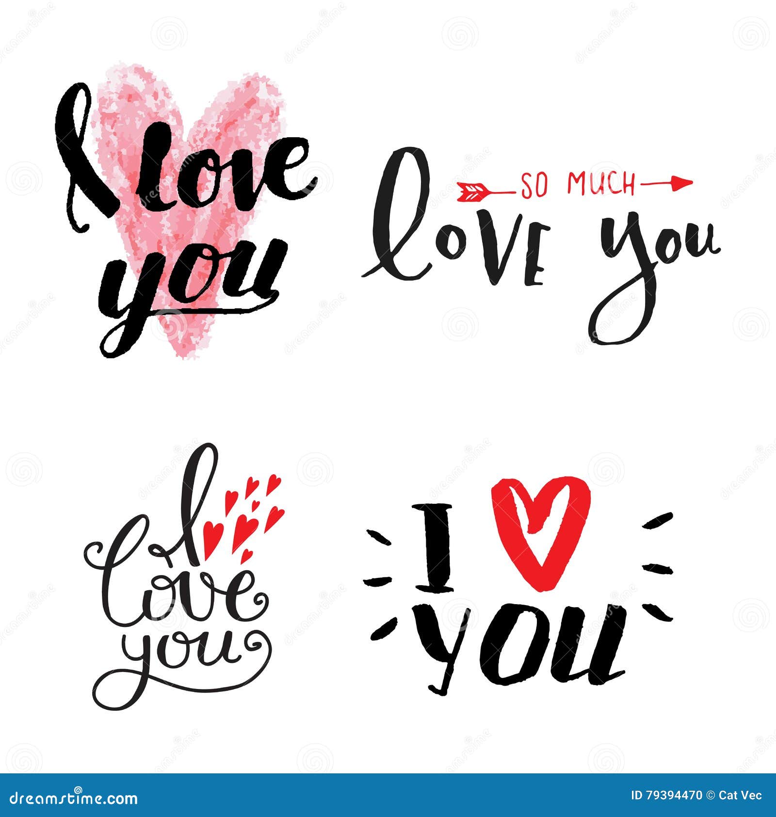 Eu te amo texto do vetor ilustração do vetor. Ilustração de arte - 79394470