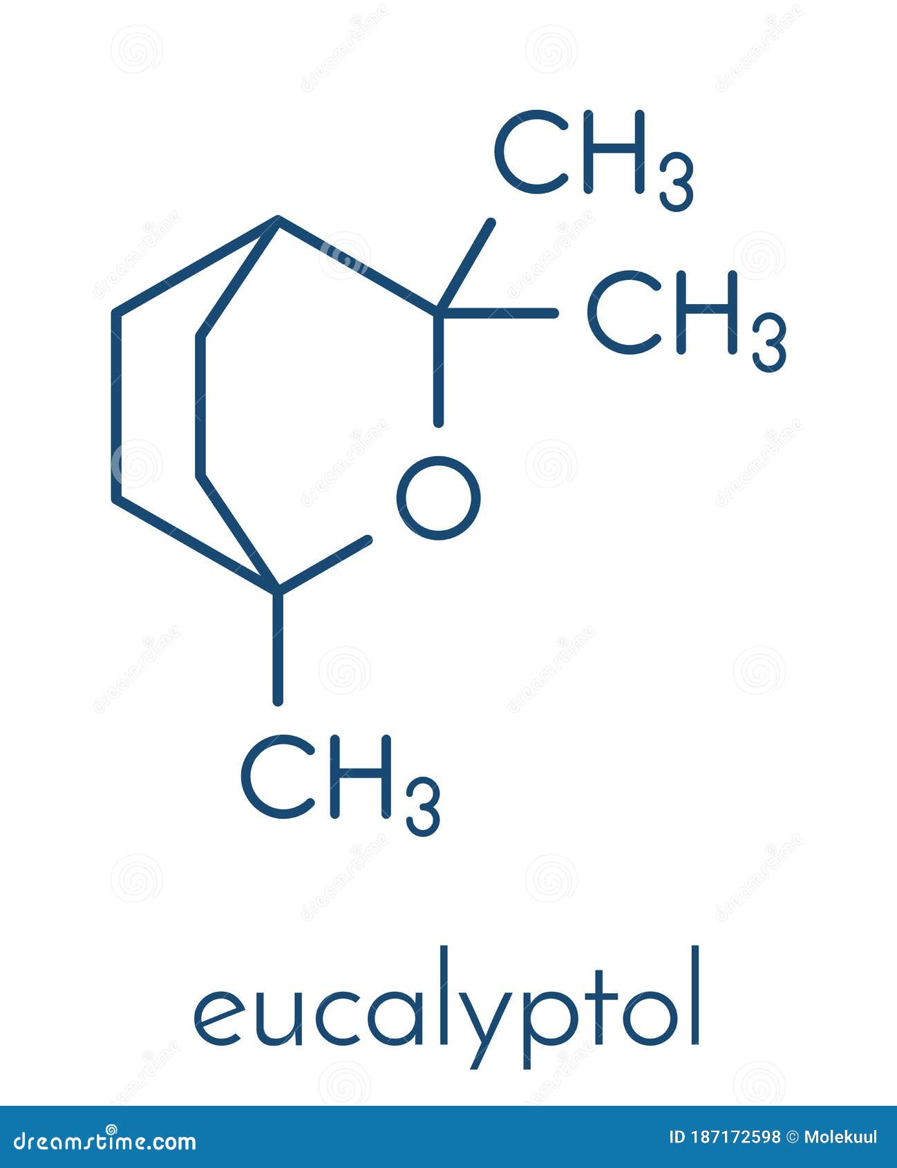 Eucalyptol Molecule 3d, Molecular Structure, Ball And Stick Model ...