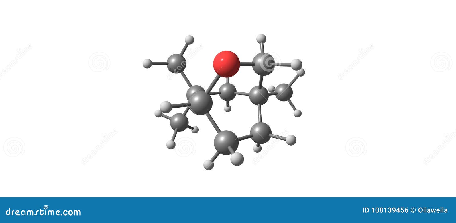 Eucalyptol Molecular Structure Isolated on White Stock Illustration ...