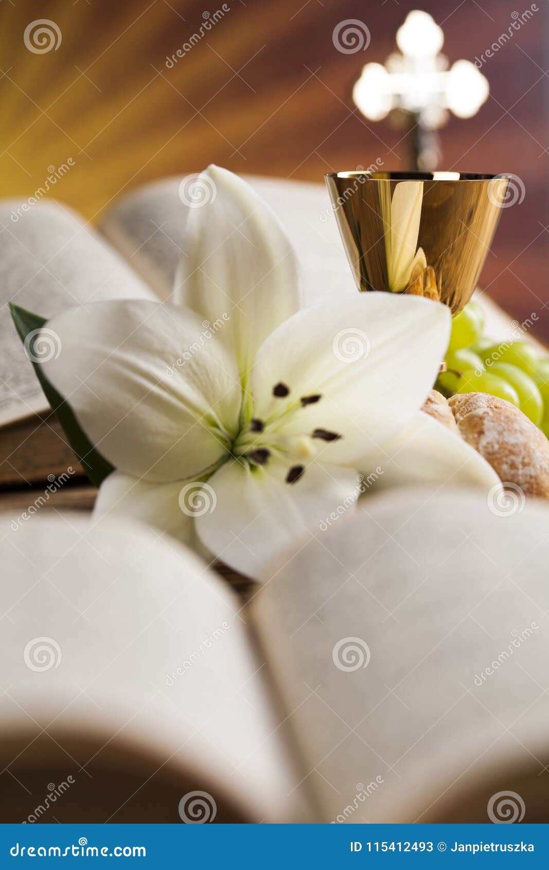 Eucharistie, Sacrement De Fond De Communion Image stock - Image du ...