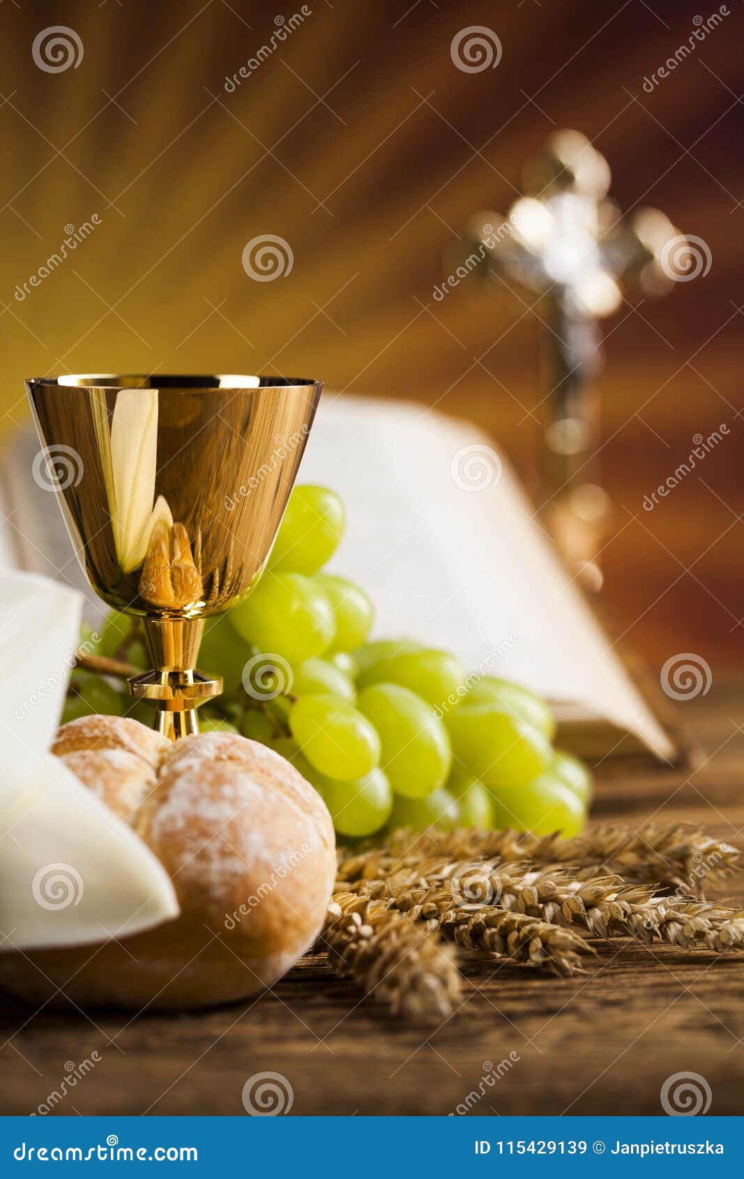 Eucharistie, Sacrement De Fond De Communion Image stock - Image du ...