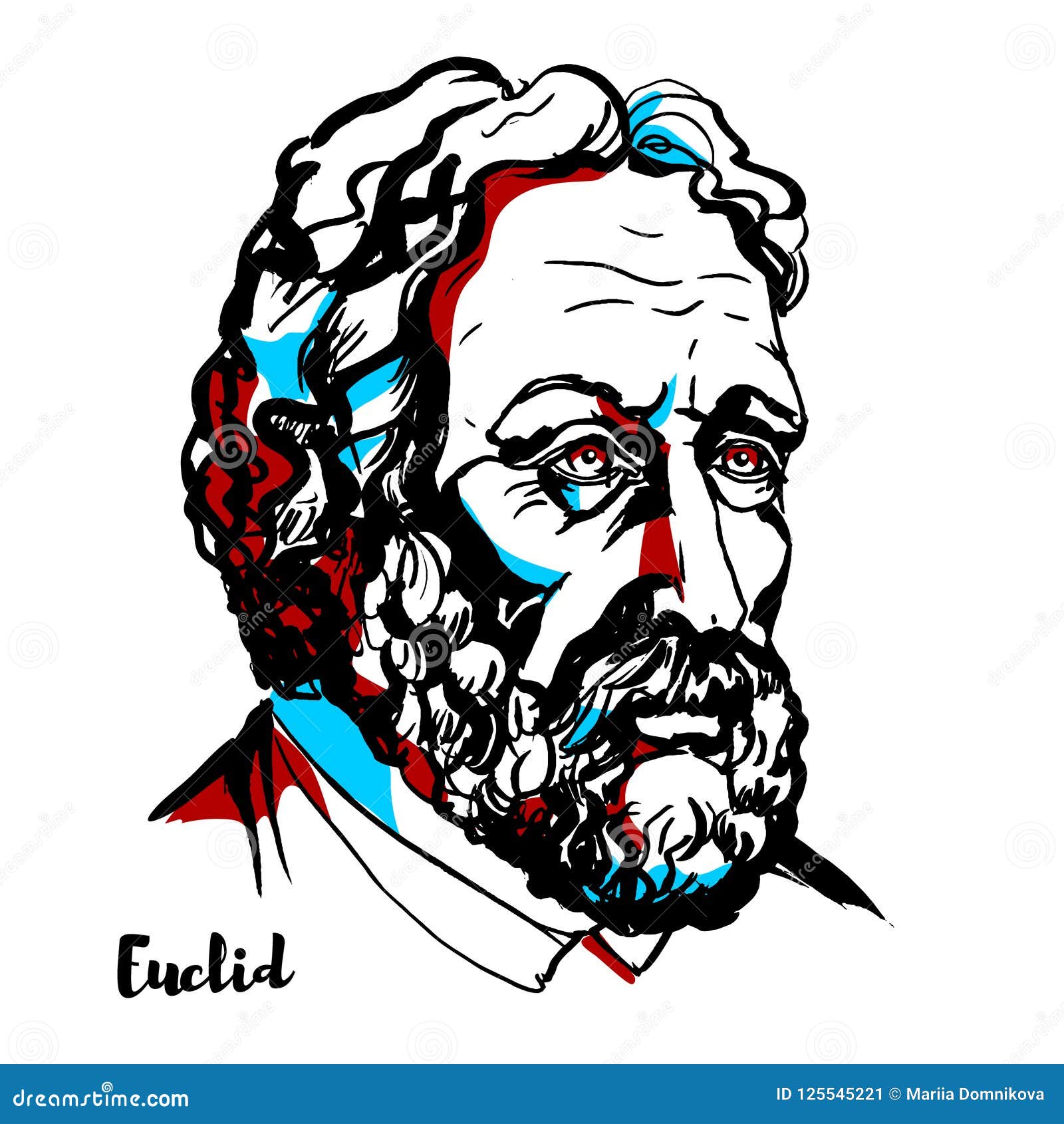 Euclid Portrait stock vector. Illustration of book, graphic - 125545221 Euclid Portrait stock vector. Illustration of book, graphic - 125545221