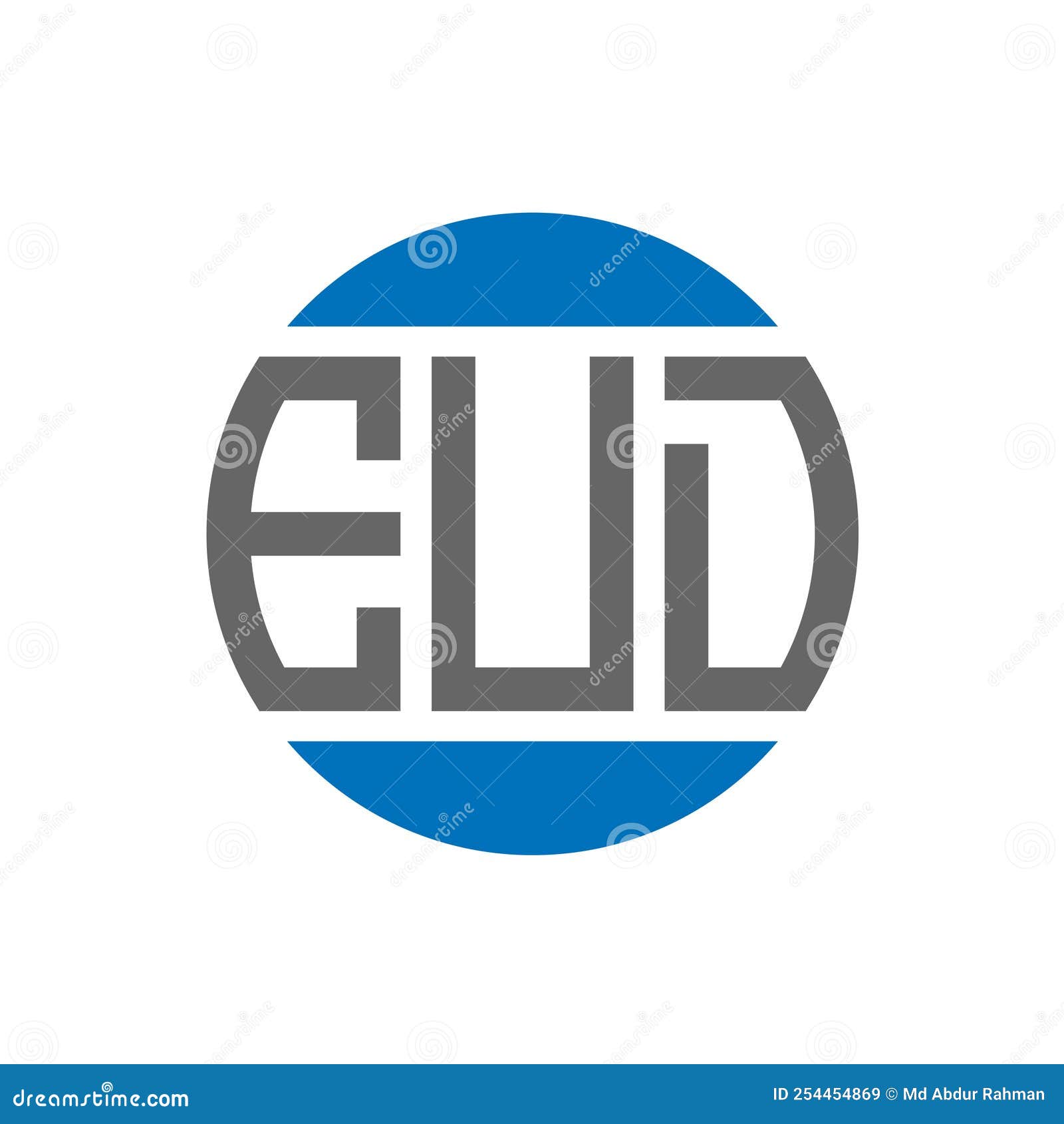 EUD Letter Logo Design on White Background. EUD Creative Initials ...