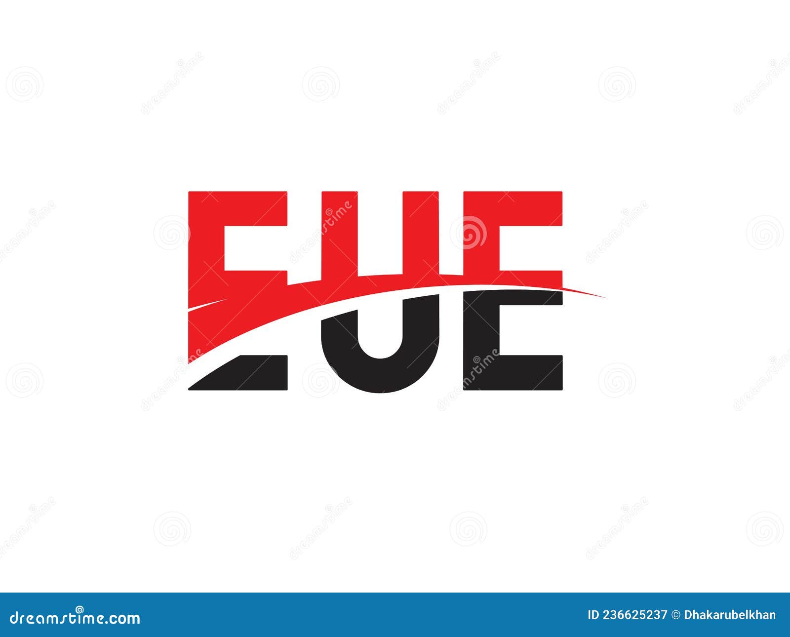 EUE Letter Initial Logo Design Vector Illustration Stock Vector ...