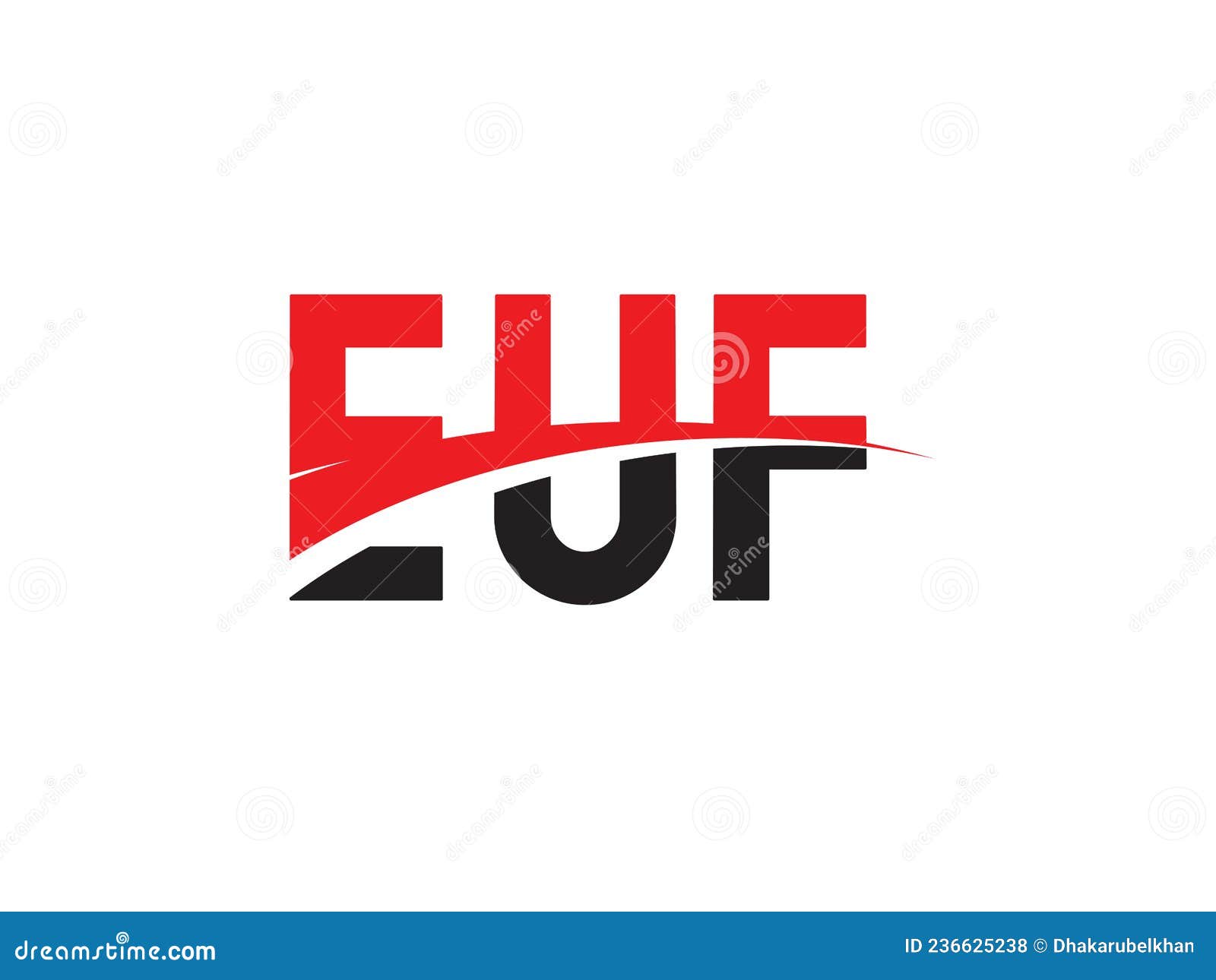 EUF Letter Initial Logo Design Vector Illustration Stock Vector ...