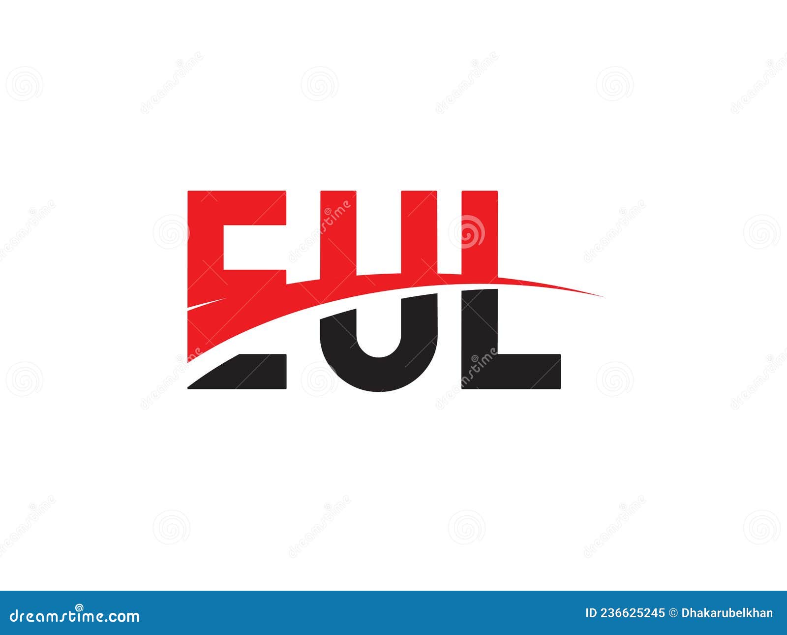 EUL Letter Initial Logo Design Vector Illustration Stock Vector ...