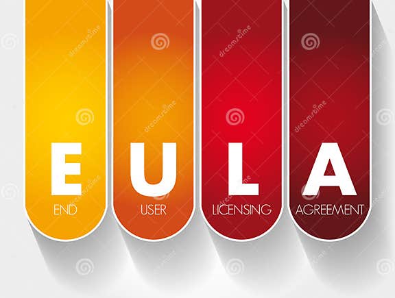 EULA - End User Licensing Agreement Acronym, Technology Concept ...