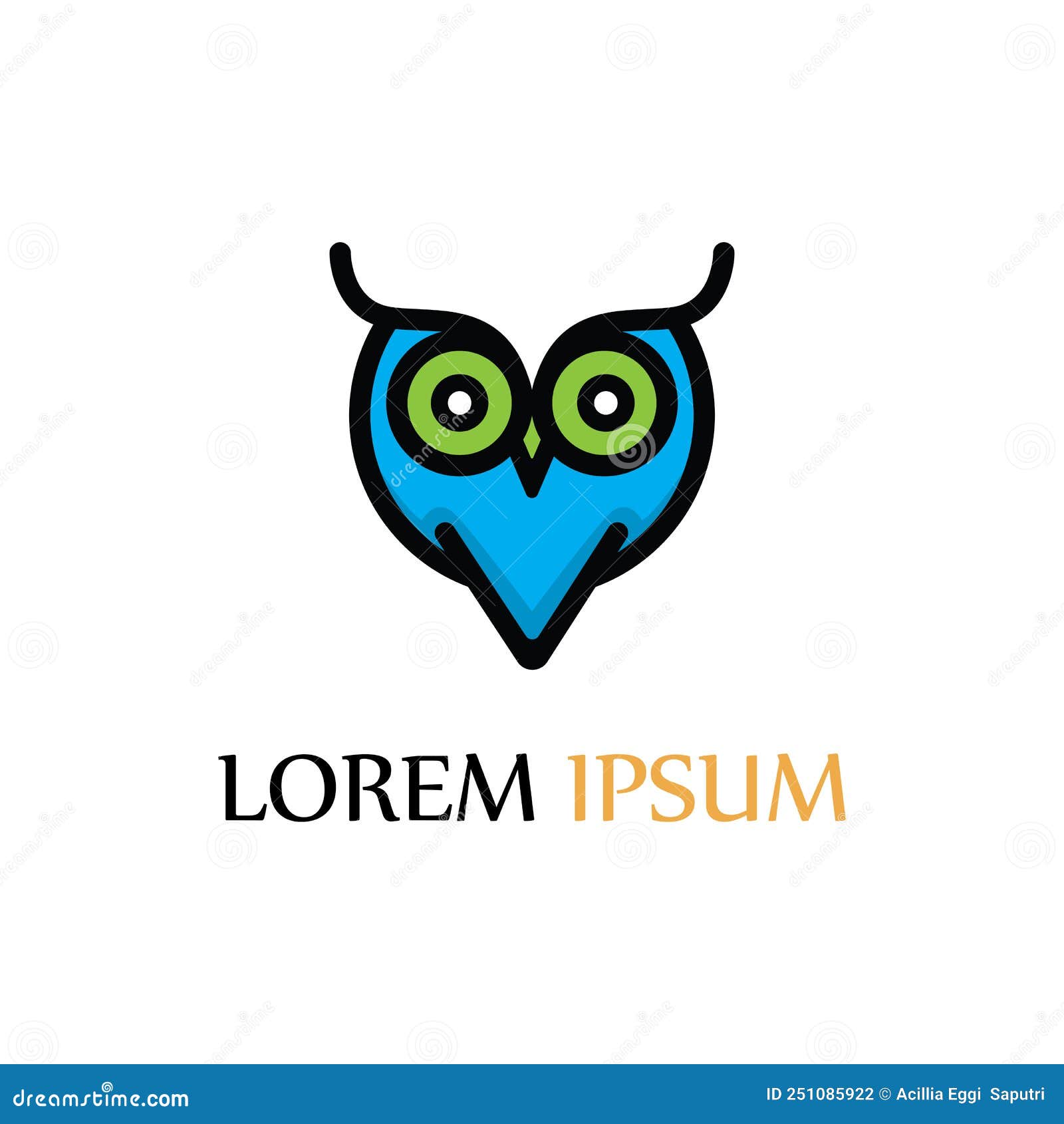 Eule-Logo Und Symbol-Vektor Stock Abbildung - Illustration von eulen ...