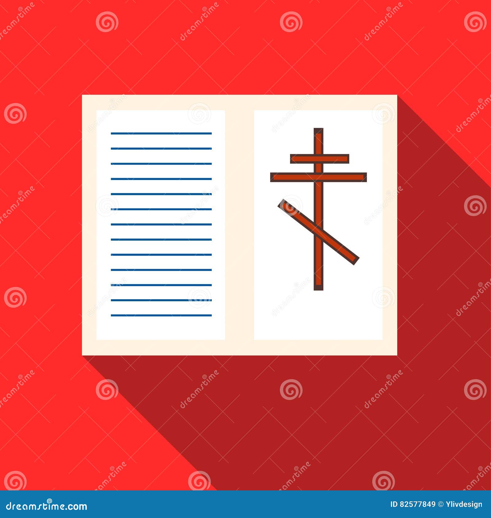Eulogy icon, flat style stock vector. Illustration of heaven - 82577849