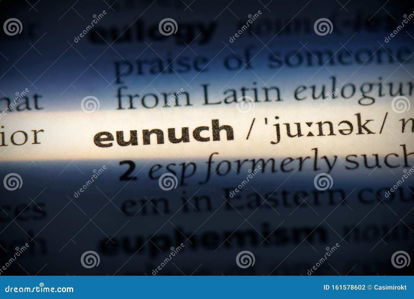 Eunuch stock photo. Image of isolated, closeup, linguistic - 161578602