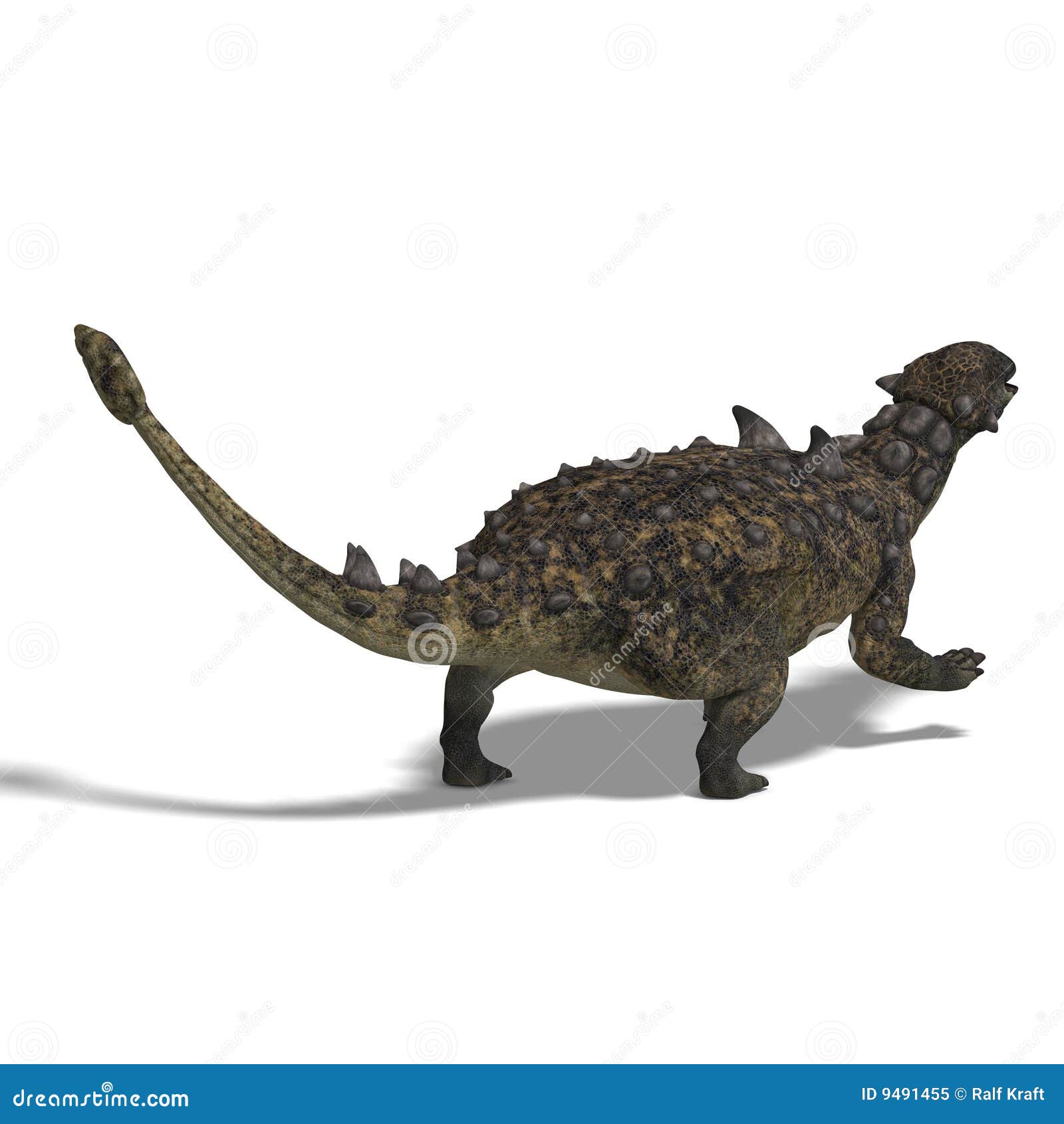 Euoplocephalus stock illustration. Illustration of dinosaur - 9491455