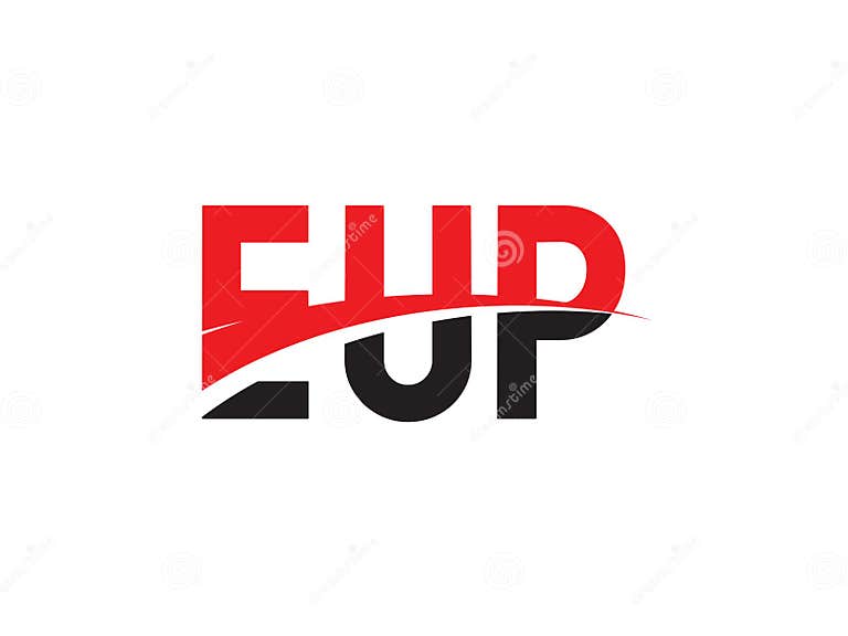 EUP Letter Initial Logo Design Vector Illustration Stock Vector ...