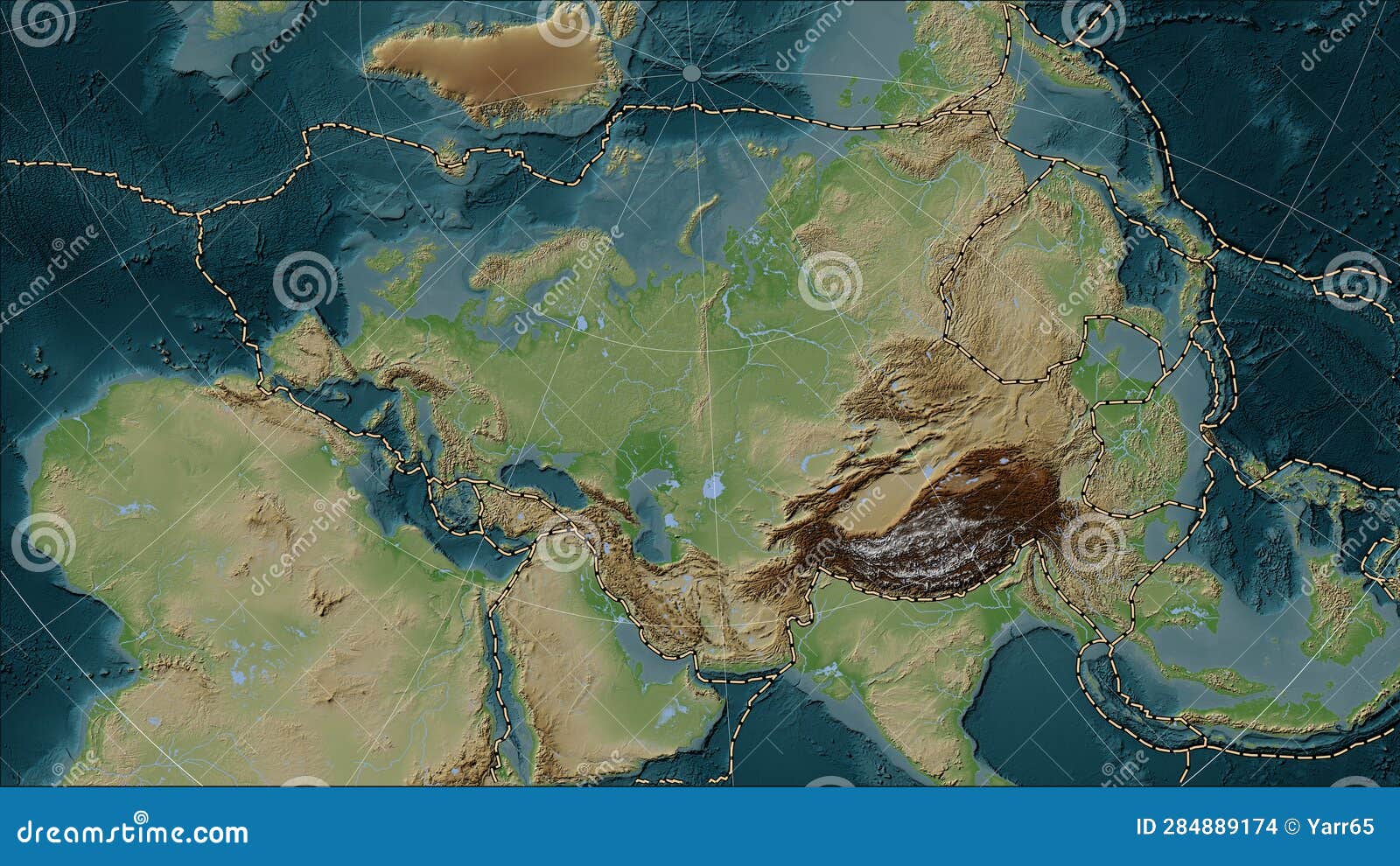 Eurasian Plate - Boundaries. Wiki Map Stock Illustration - Illustration ...