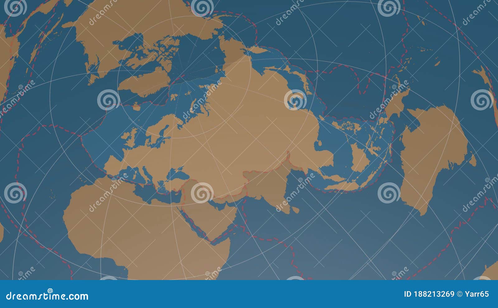 Eurasiann Plate Overview - Solid Stock Illustration - Illustration of ...