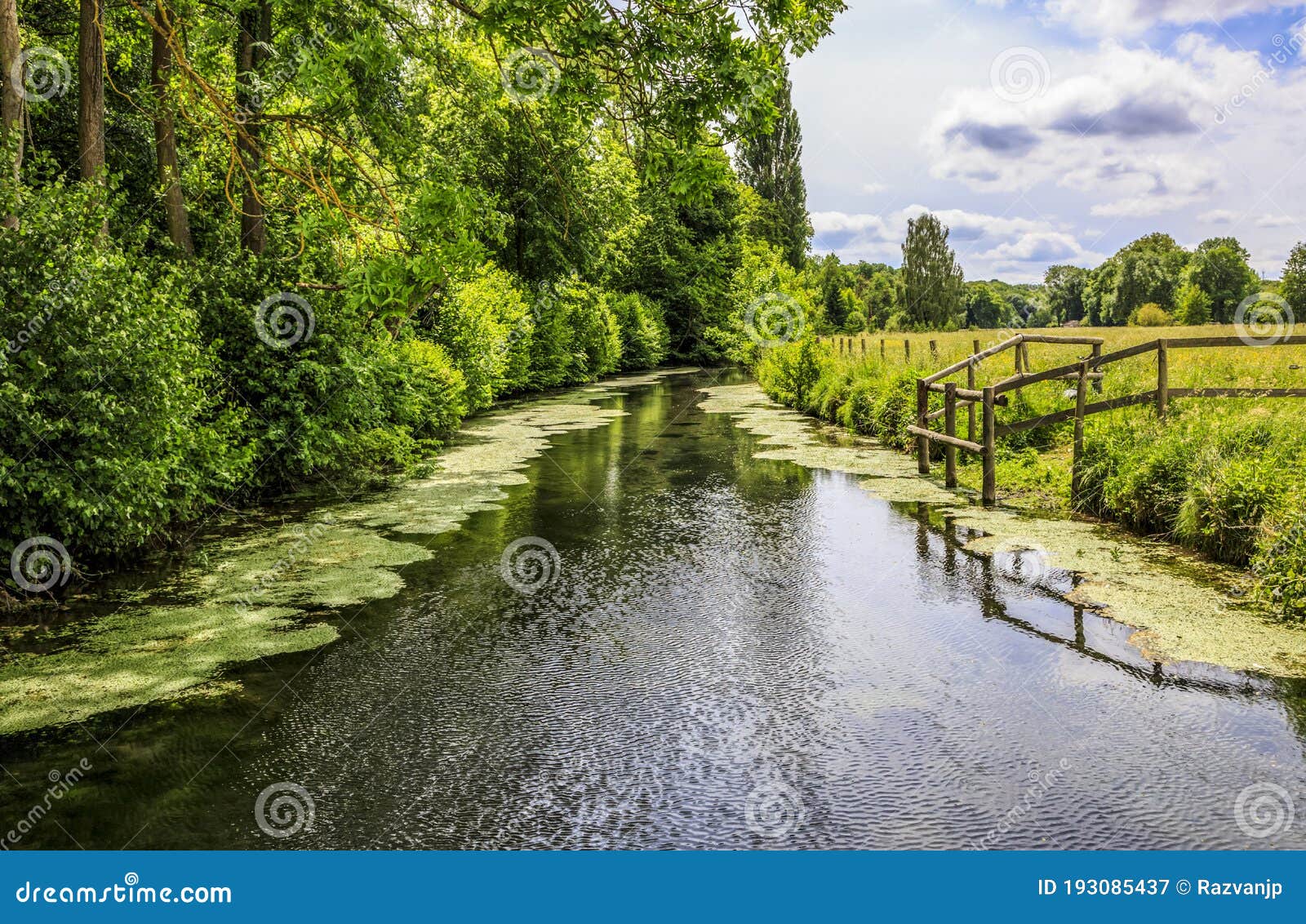 Eure River stock image. Image of scene, central, natural - 193085437