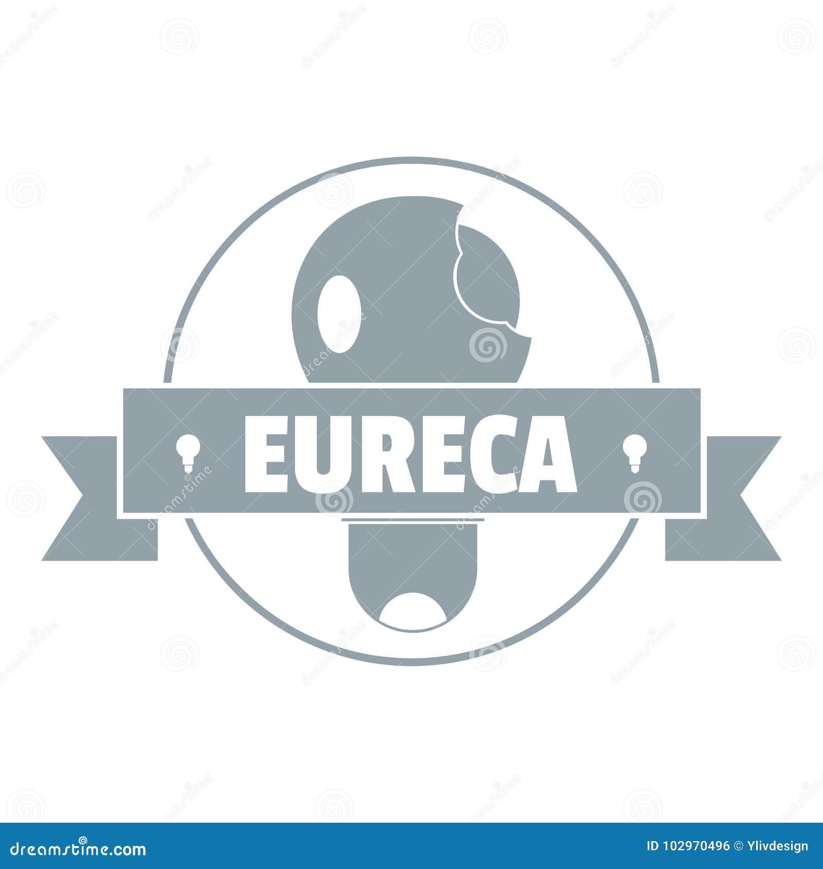 Eureka Idea Logo, Simple Gray Style Stock Vector - Illustration of ...