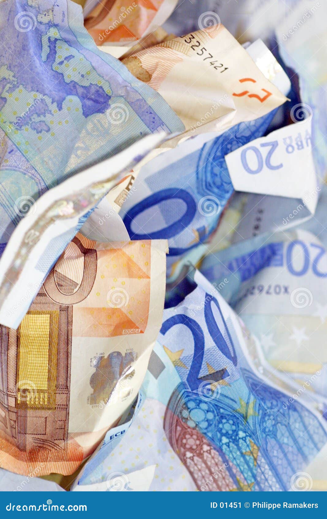 Euro stock image. Image of crumpled, business, bill, currency - 1451