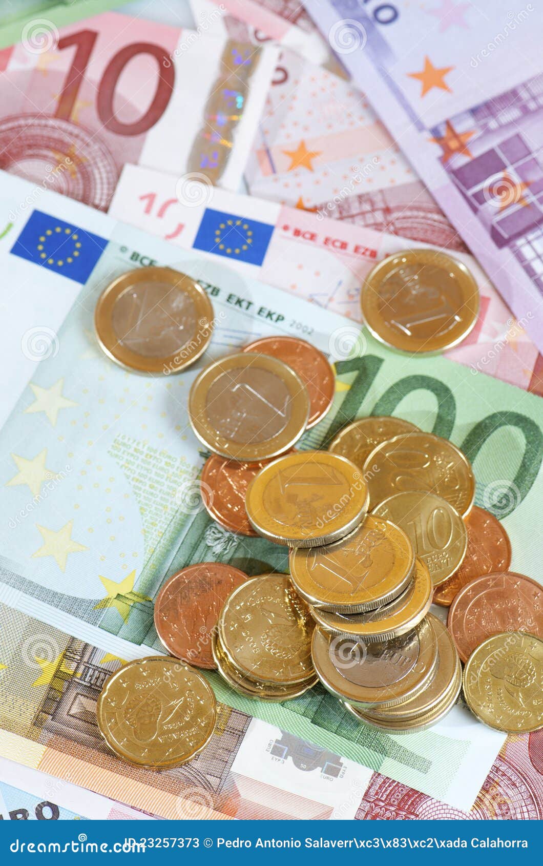 Euro image stock. Image du européen, coins, changement - 23257373