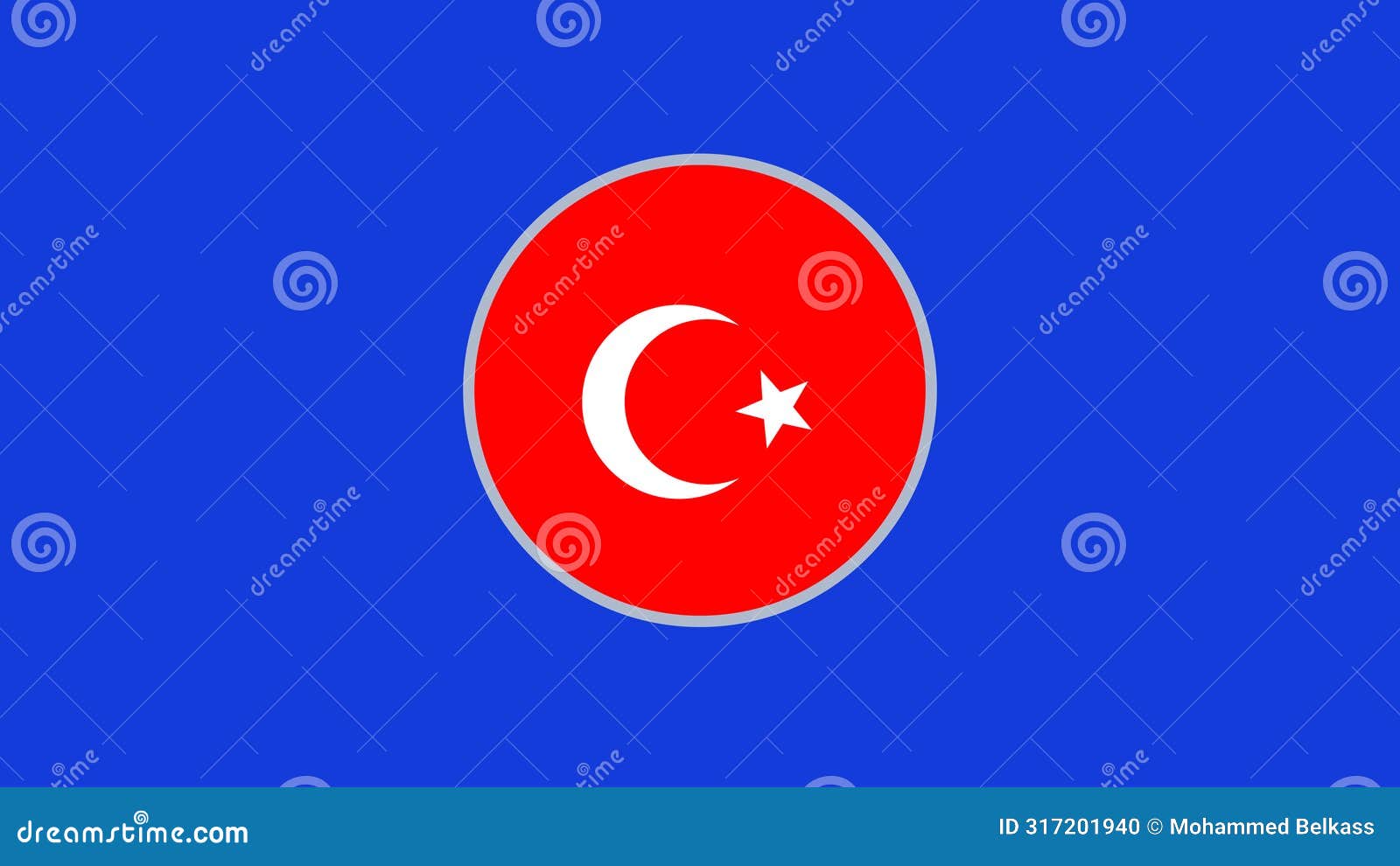 Turkiye Flag Emblem European Nations 2024 Teams Stock Illustration ...