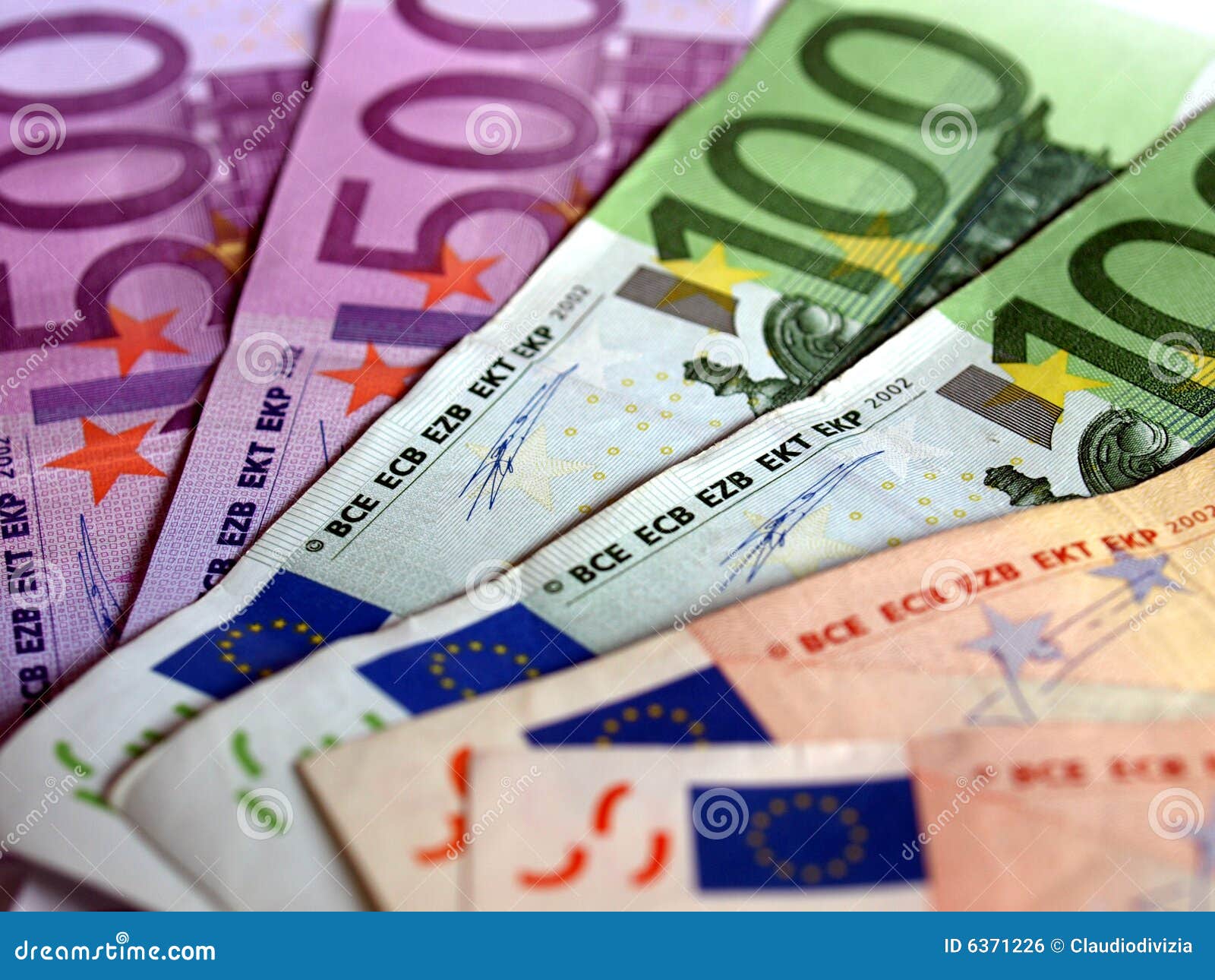 Euro fotografia stock. Immagine di banconote, azione, banconota - 6371226