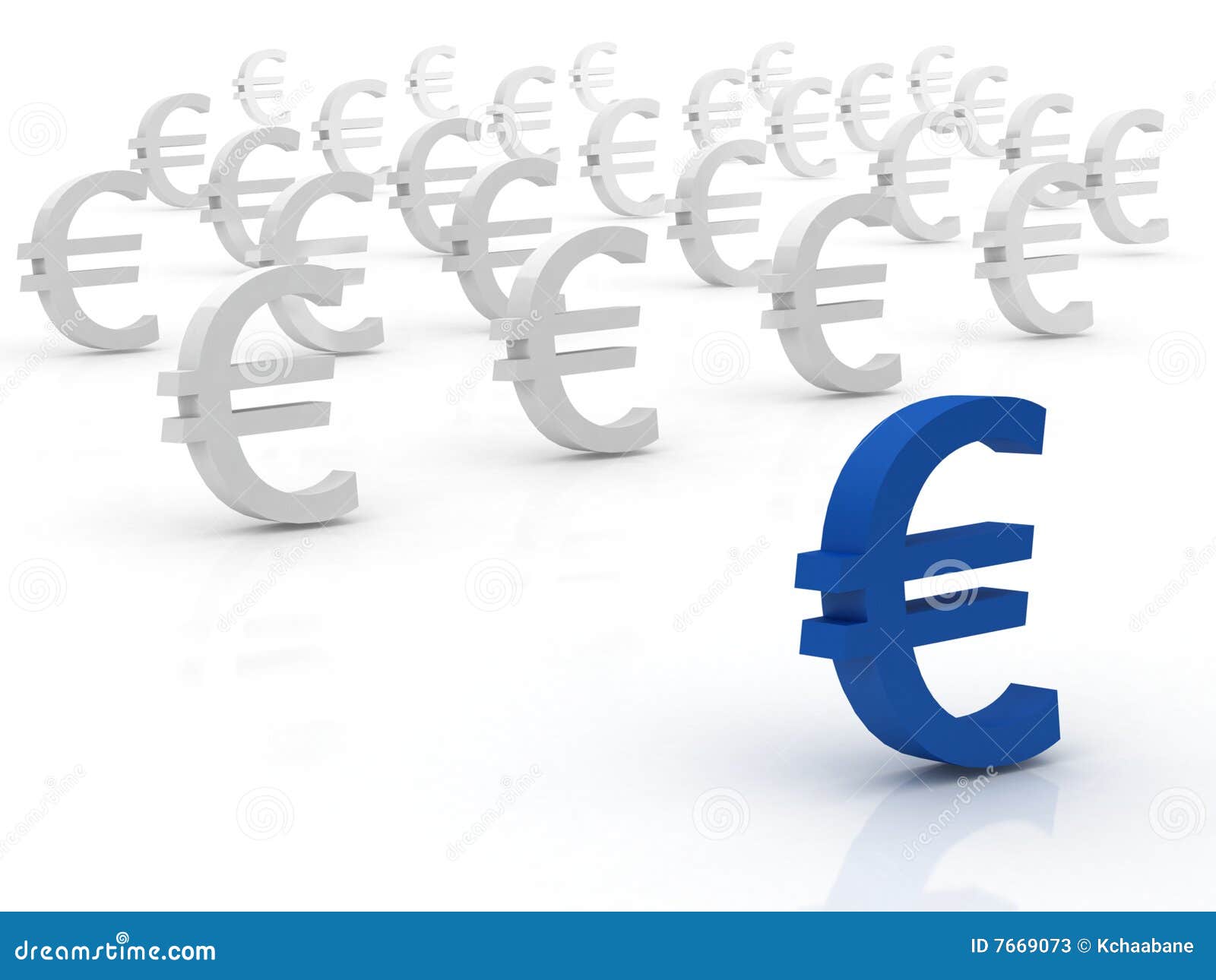 Euro stock illustration. Illustration of cash, exchange - 7669073