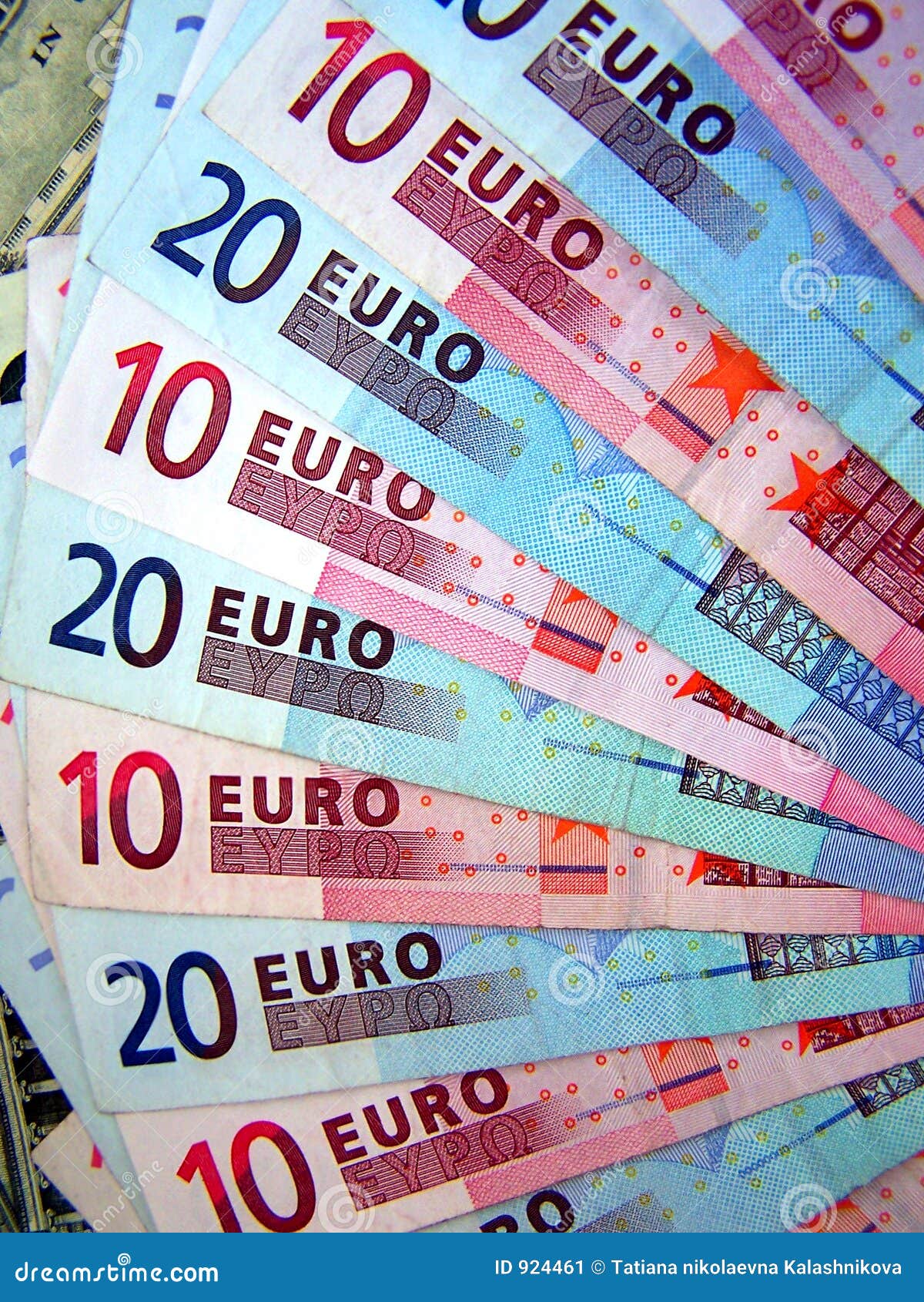 Euro stock image. Image of banknotes, riches, white, business - 924461