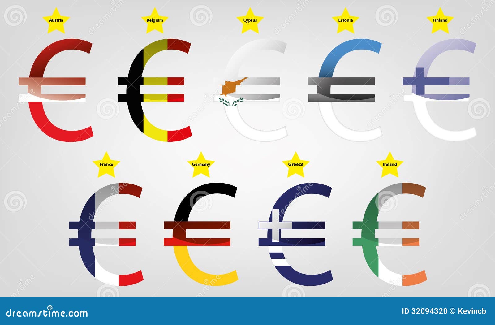 Euro area Part 1 stock illustration. Illustration of flag - 32094320