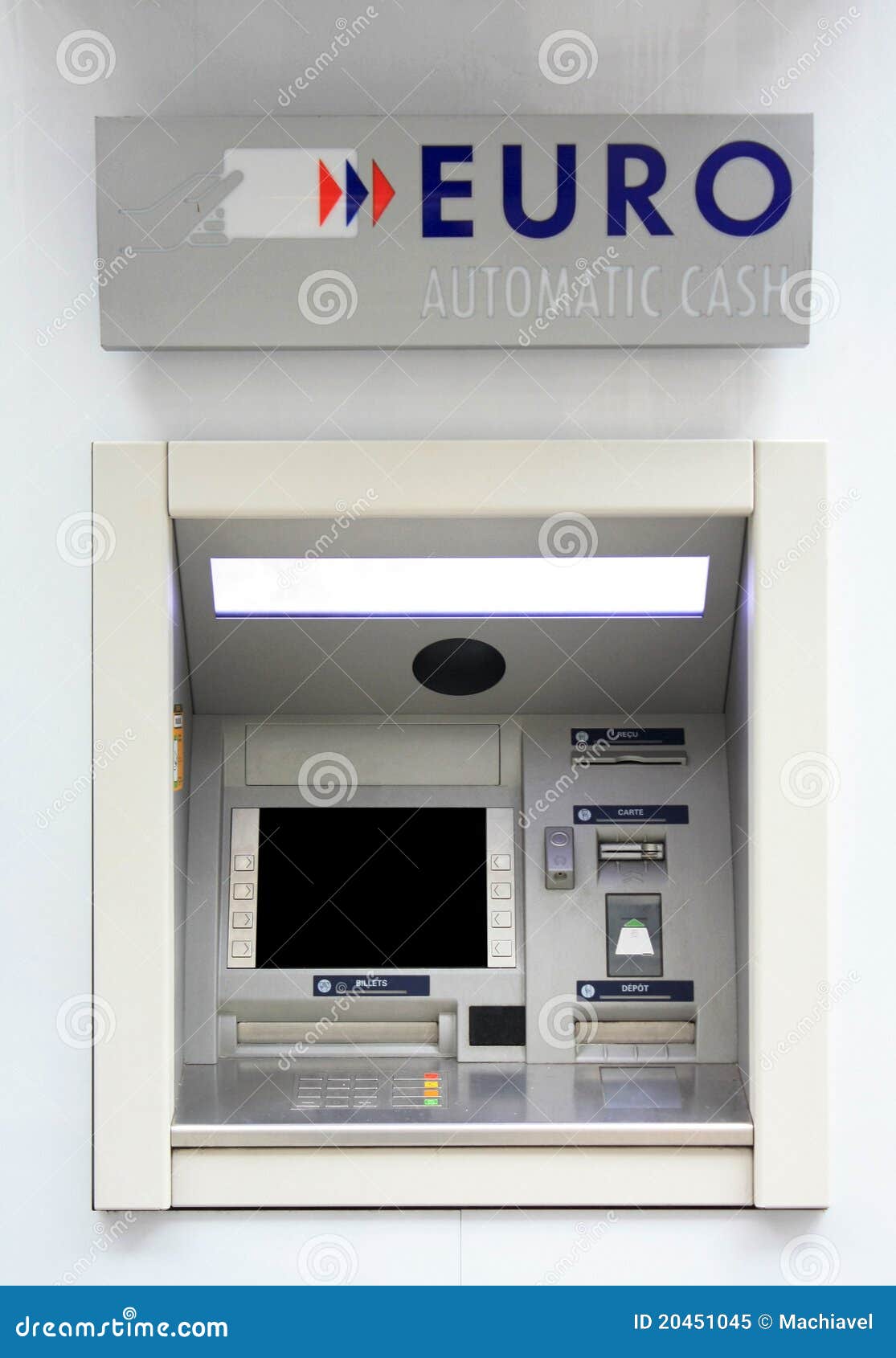 Euro ATM stock image. Image of machine, finance, saving - 20451045