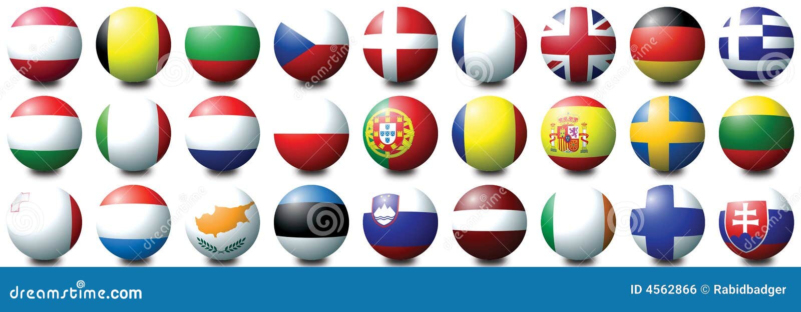 Euro Balls stock illustration. Illustration of flag, germany - 4562866