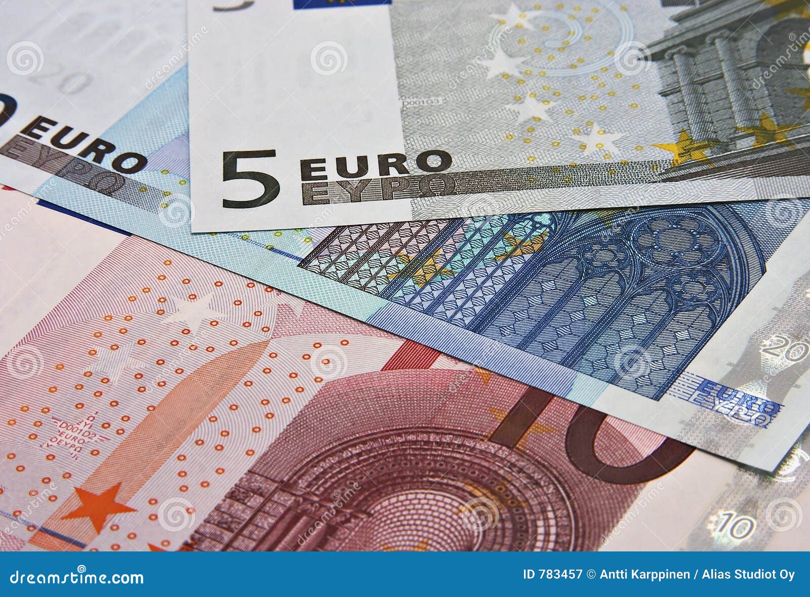 Euro bank notes stock image. Image of bill, euro, note - 783457