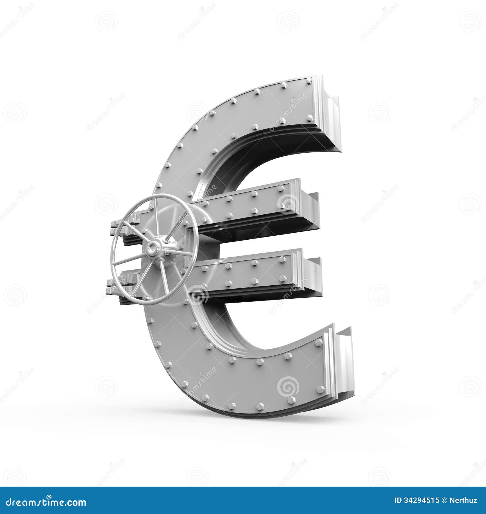 Euro Bank Safe stock illustration. Illustration of code - 34294515