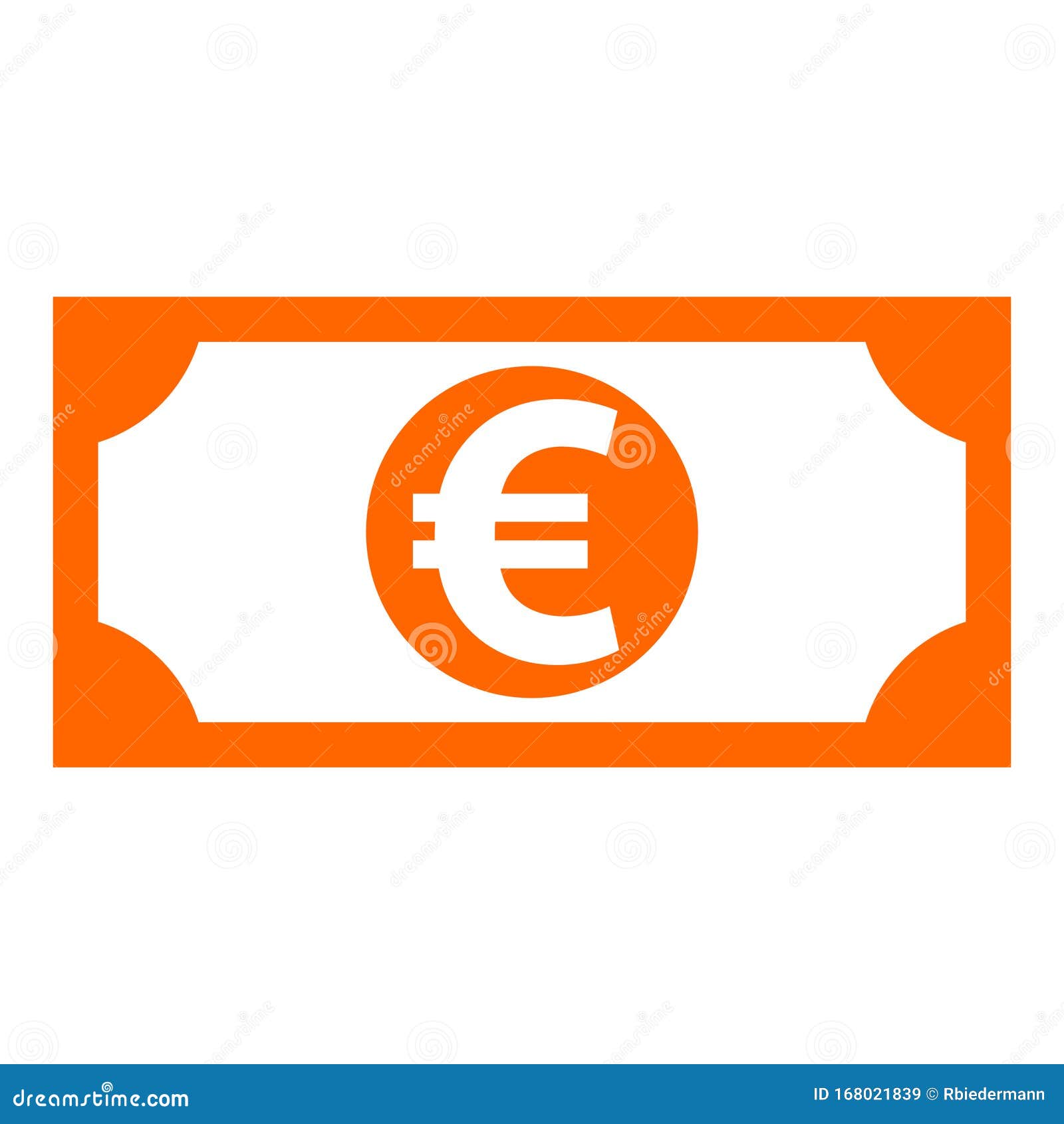 Euro and banknote stock vector. Illustration of bill - 168021839