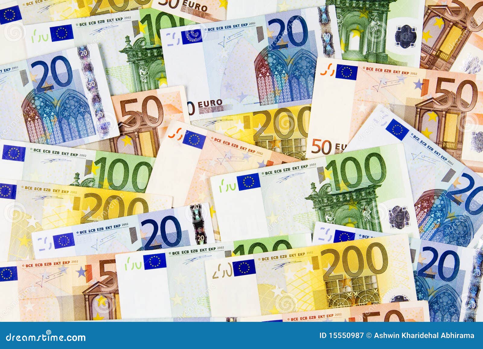 Euro banknotes. stock image. Image of cash, success, wealth - 15550987