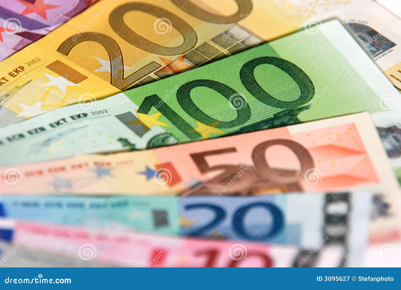 Euro banknotes stock image. Image of banknotes, value - 3095627