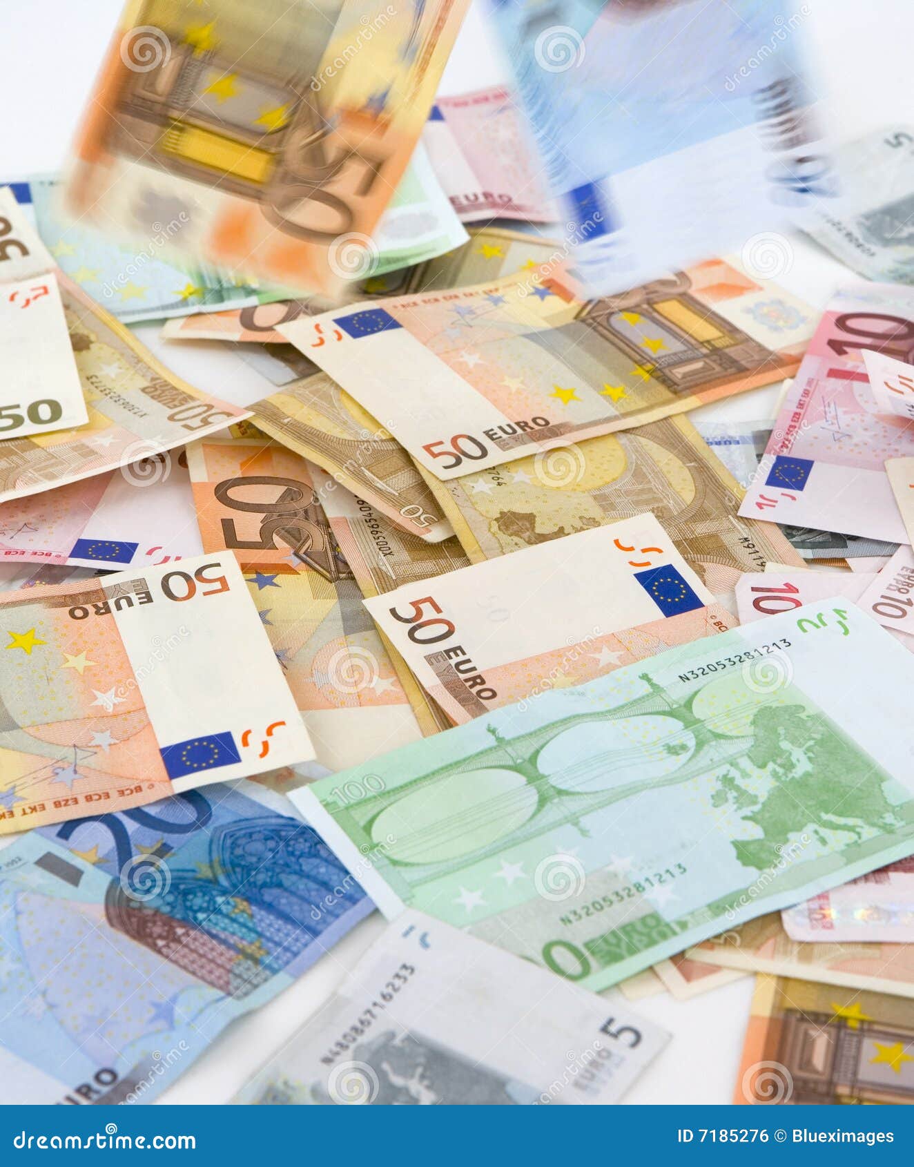 Euro banknotes stock photo. Image of currency, gleam, finance - 7185276