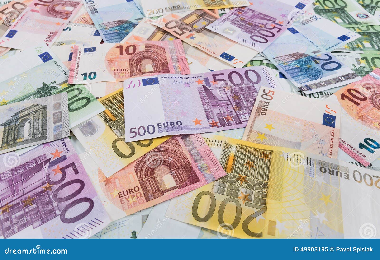 Euro Banknotes Background . Stock Image - Image of bank, concept: 49903195