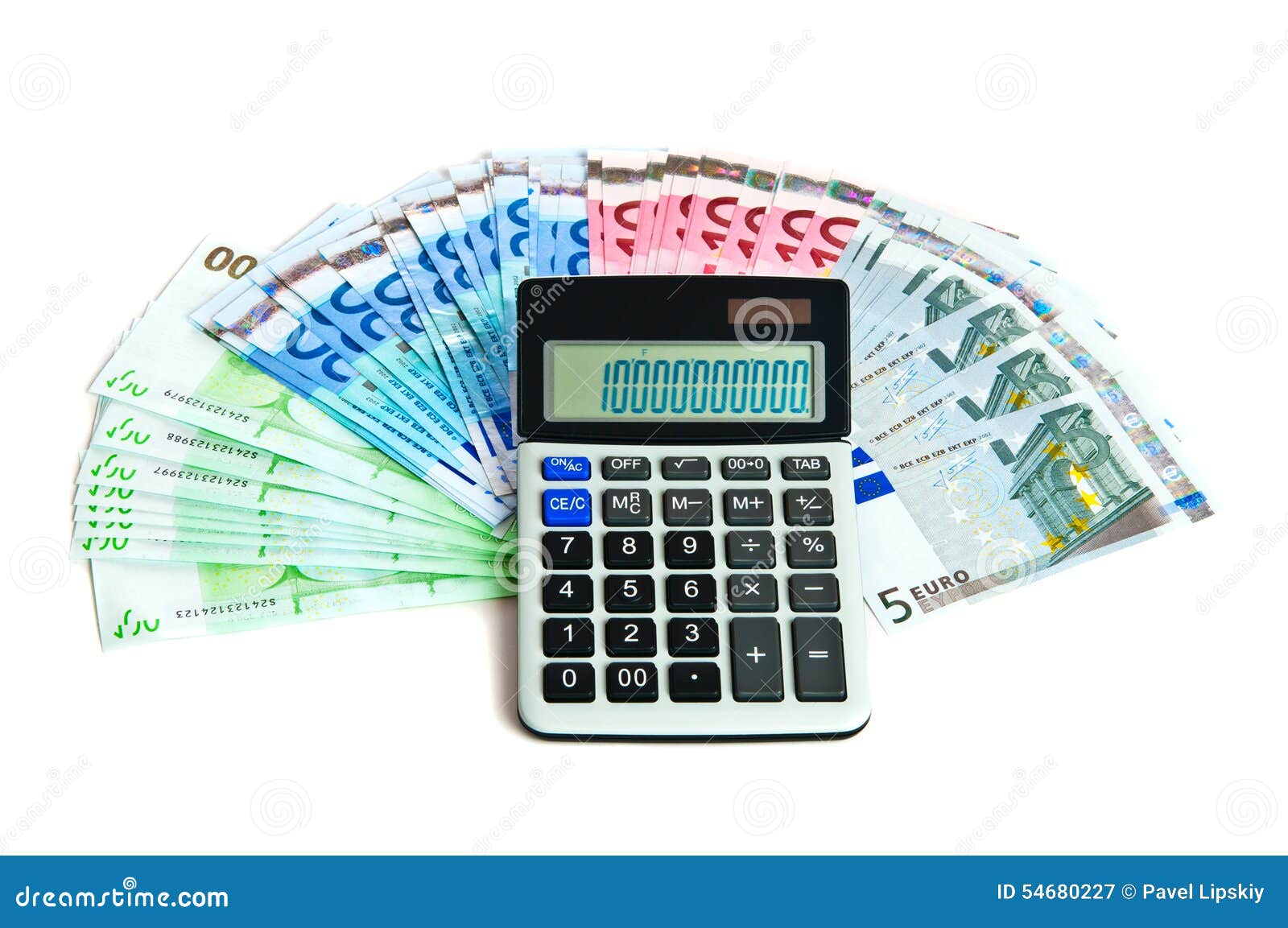 Euro Banknotes and Calculator Stock Image - Image of bank, wealth: 54680227