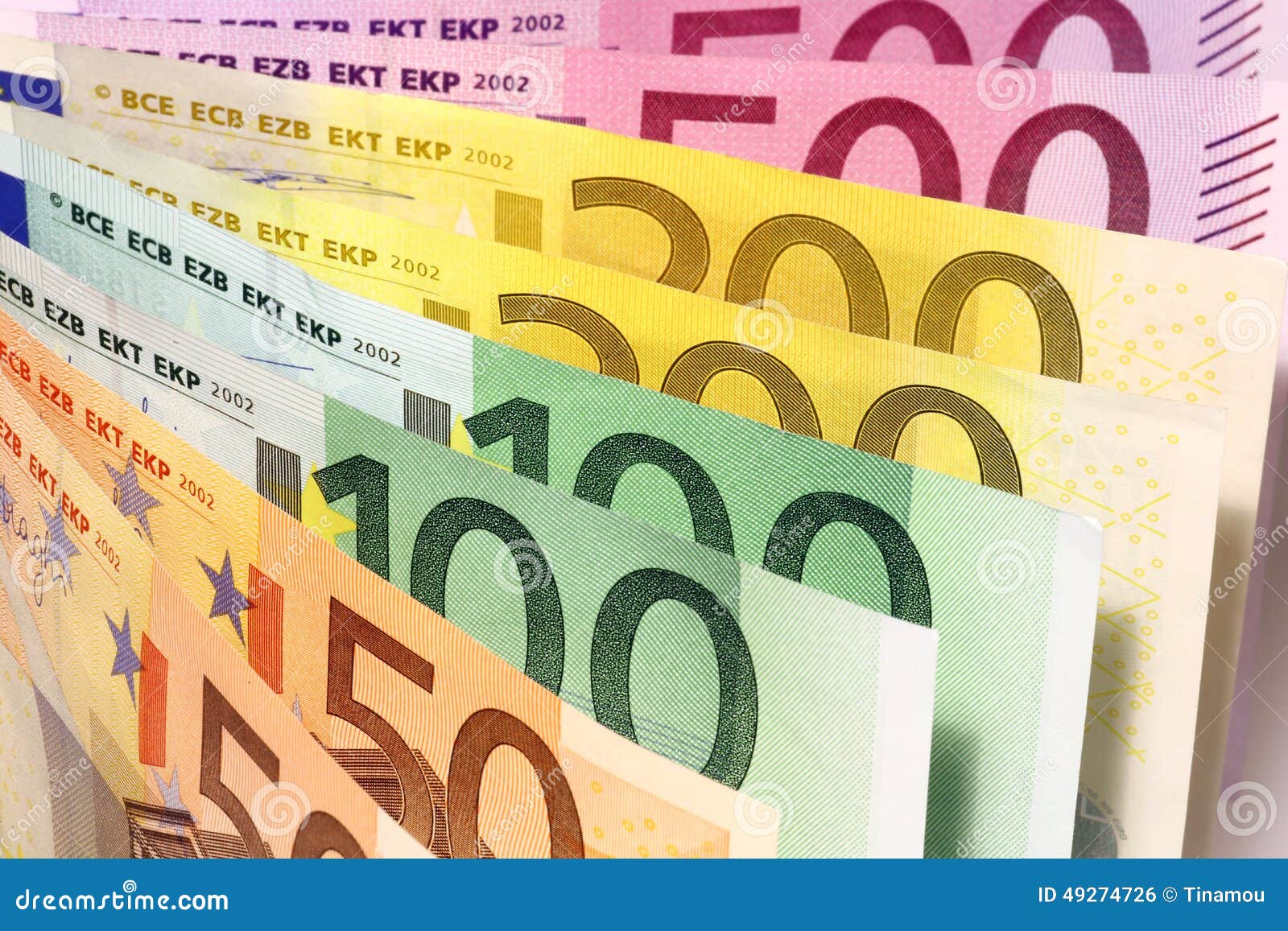 Euro banknotes stock photo. Image of business, paper - 49274726