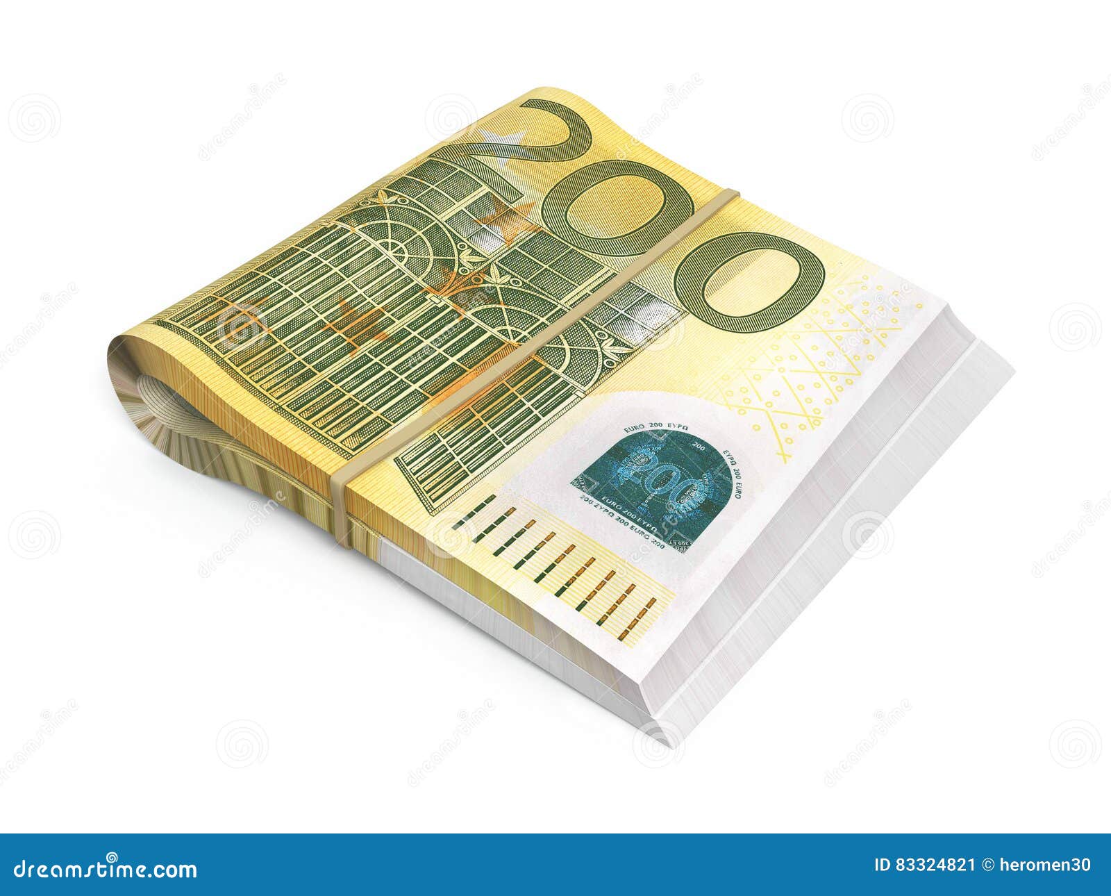 200 euro banknotes stock illustration. Illustration of euro - 83324821