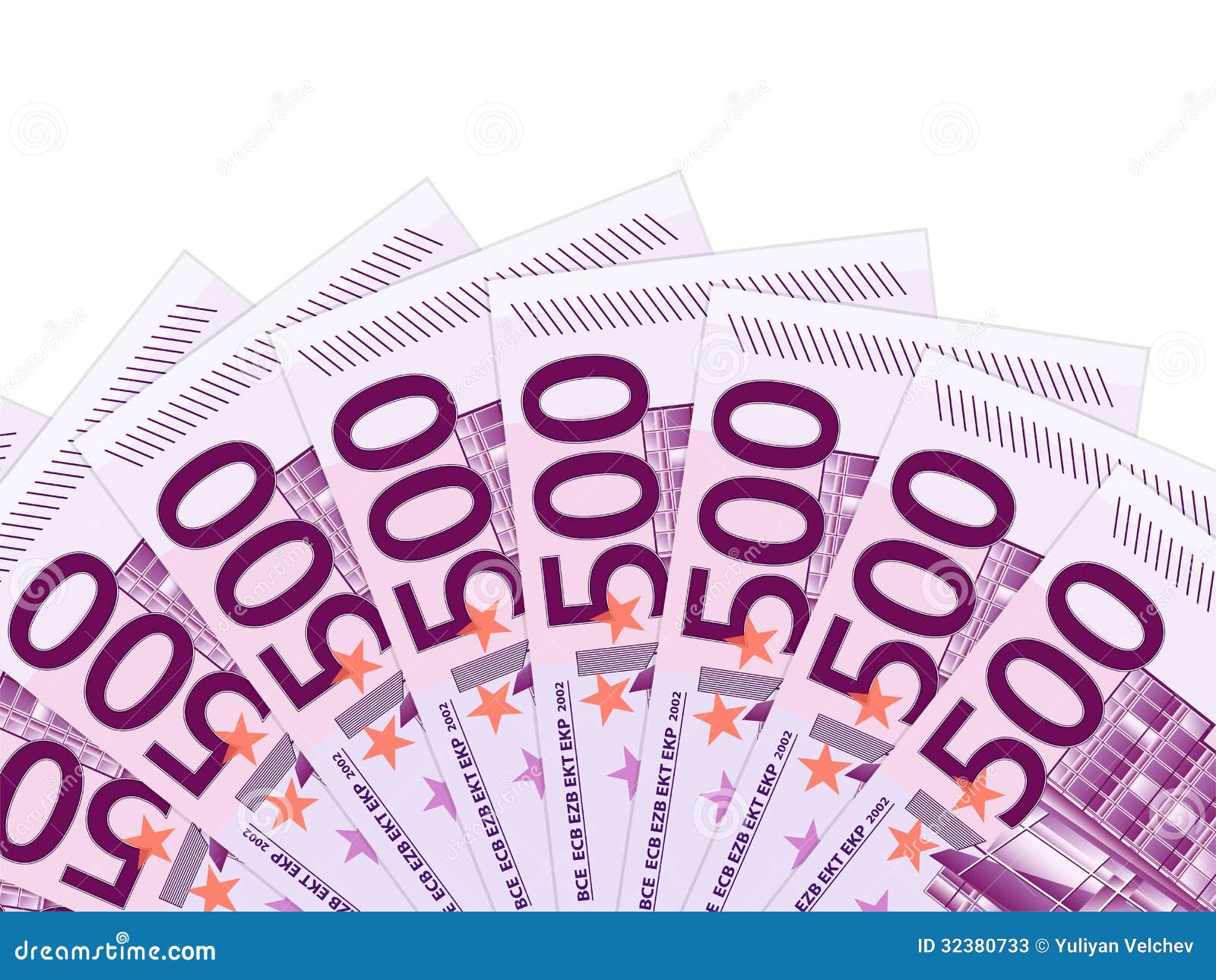 500 euro banknotes stock illustration. Illustration of payment - 32380733