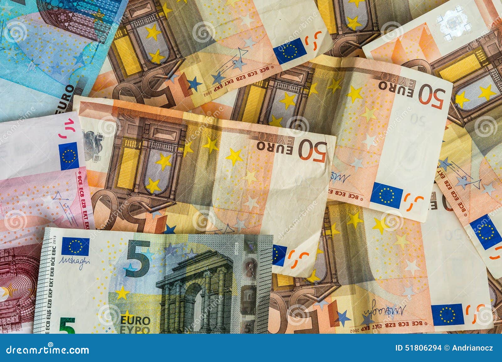 Euro banknotes stock photo. Image of cash, joyous, payment - 51806294