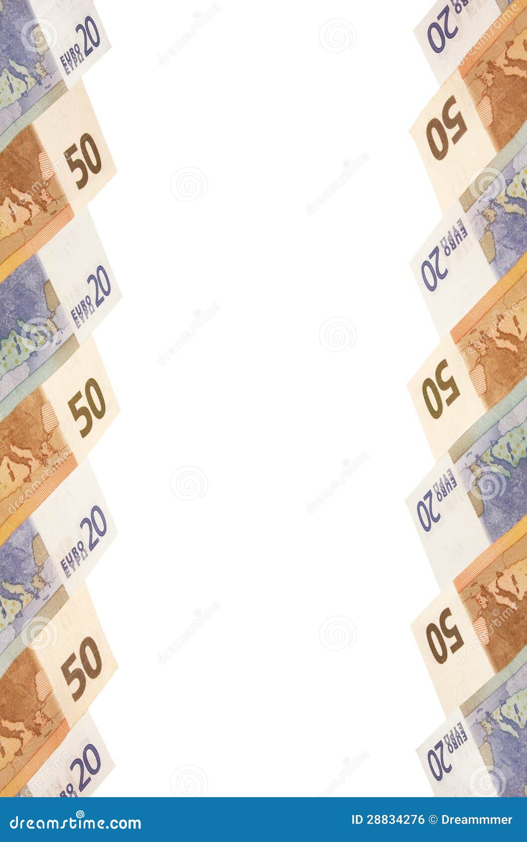 Euro Banknotes.Vertical Background. Stock Photo - Image of currency ...