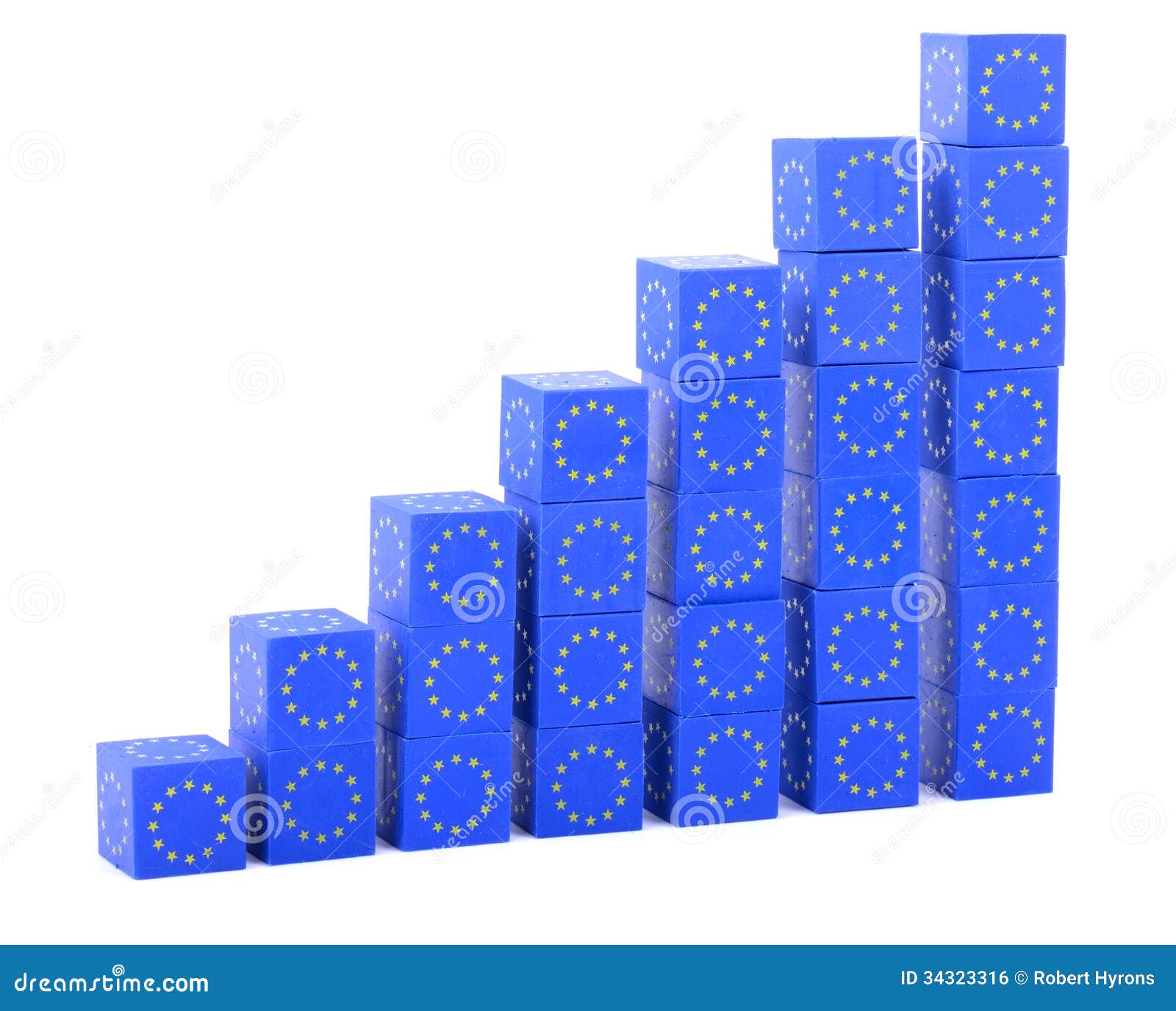 Euro bar graph stock photo. Image of europe, expressing - 34323316