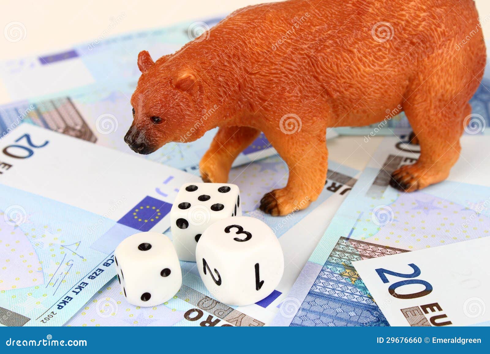 Euro Bear Market stock photo. Image of economics, symbolic - 29676660