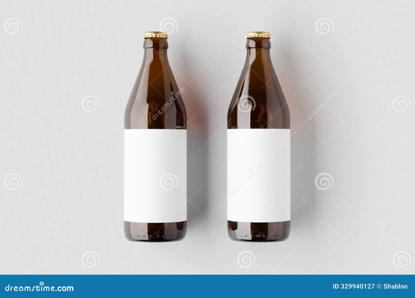Euro Beer Bottle Mockup with a Blank Label Stock Image - Image of ...