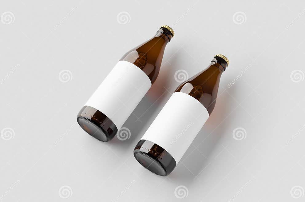 Euro Beer Bottle Mockup with a Blank Label Stock Photo - Image of ...