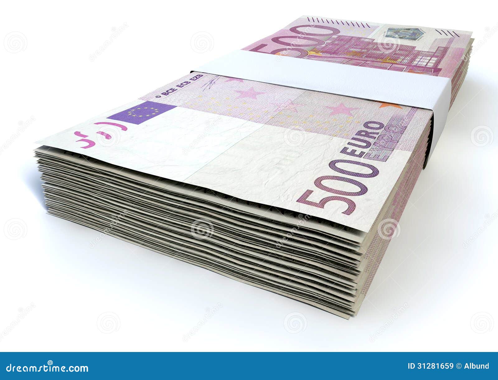 Euro Bill Stack stock image. Image of currency, range - 31281659